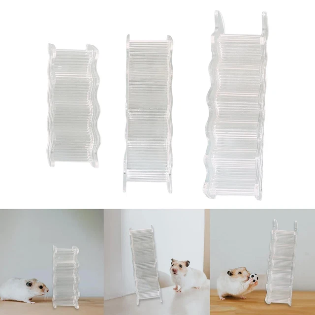 HAMSTER CAGE CLIMBING Ladder Acrylic Ladder Bridge for Mouse Small ...