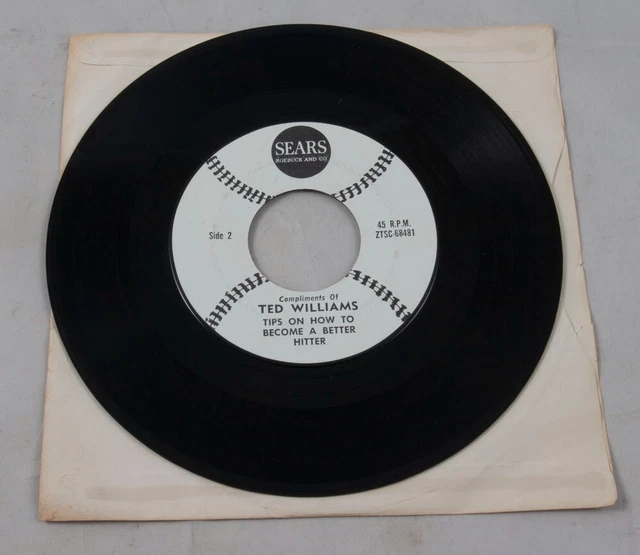 VINTAGE 1960S SEARS ROEBUCK TRAINING RECORD Ted Williams £7.09 ...