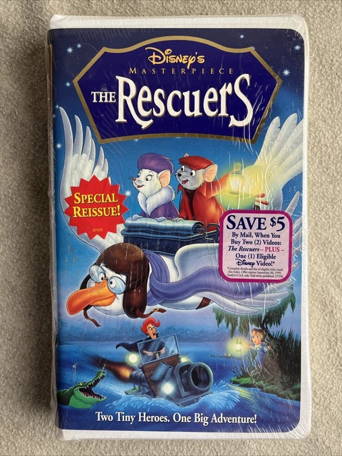 DISNEY'S THE RESCUERS VHS Masterpiece Collection Classic Brand New ...