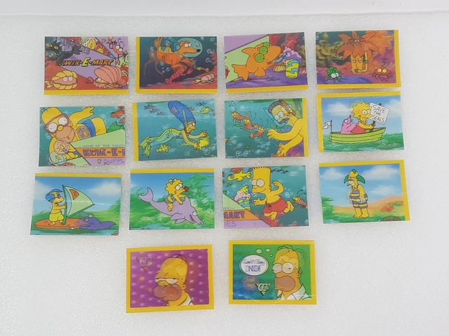 THE SIMPSONS 3D CC's Lenticular Cards (14 Cards) Set From 1-12 & #31/32 ...