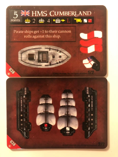 WIZKIDS CSG - Pirates of the Crimson Coast - 038 HMS Cumberland EUR 4 ...