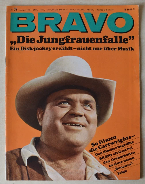 ORIGINAL BRAVO 1968 Nr. 32 mit Ponderosa Starschnitt (Bonanza) EUR 29 ...
