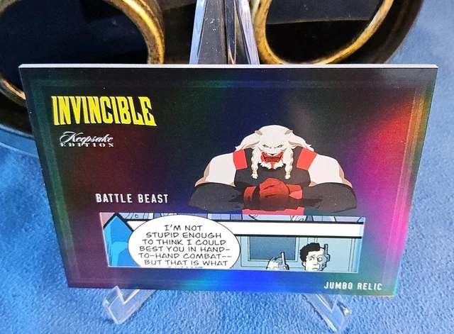 BATTLE BEAST 559 2025 Keepsake Amazon Invincible Silver Jumbo Relic ...