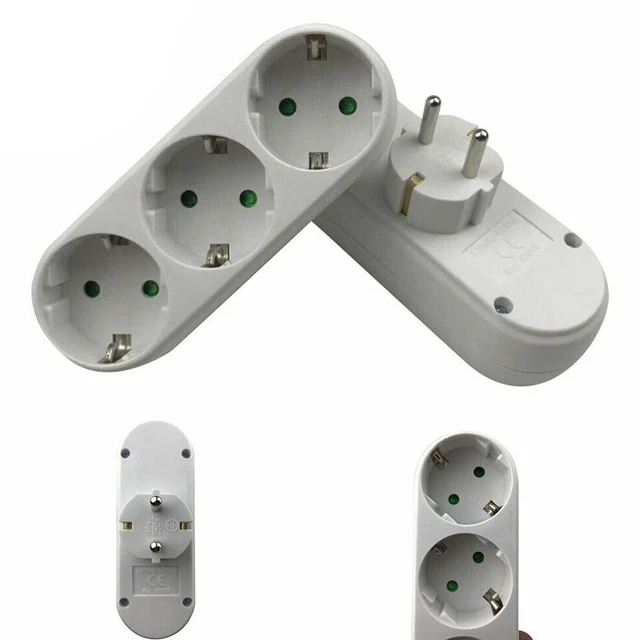 TRIPLE FICHE R multiprise R prises adaptateur répartiteur multi-fiche ...