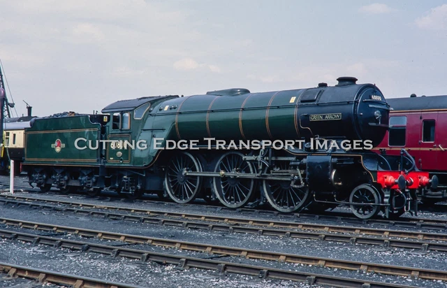 ORIGINAL RAILWAY SLIDE: V2 60800 'Green Arrow' at Didcot 29/05/1999 41 ...