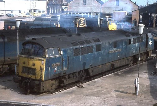 ORIGINAL COLOUR SLIDE of D1057 BR class 52 Western diesel hydraulic ...