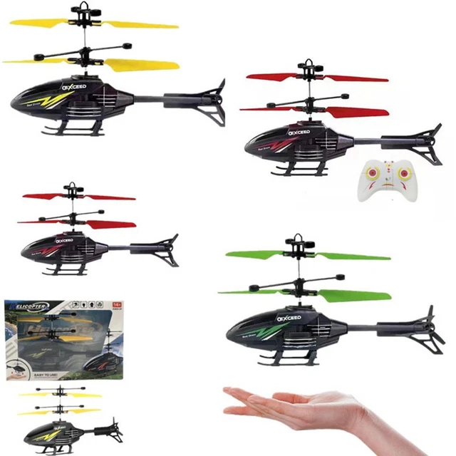 CHARGING MINI FLYING Helicopter Toy RC Helicopters Remote Control Plane ...