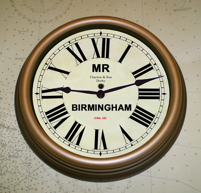 MIDLAND RAILWAY MR Victorian Style Clock, Birmingham Station. £59.00 ...