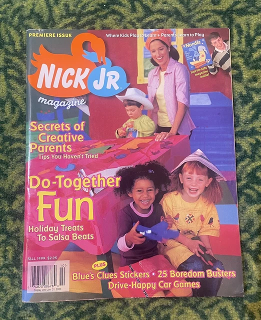 NICK JR MAGAZINE Premiere Issue Fall 1999 £51.99 - PicClick UK