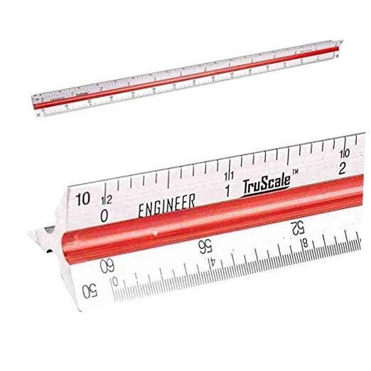 TRIANGULAR ENGINEERING SCALE Ruler for Architects, Engineers and ...