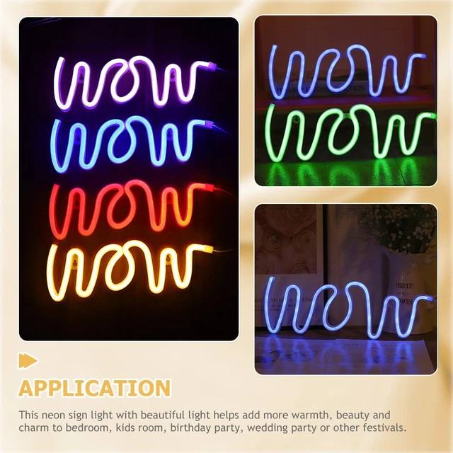 LED NEON SIGN Light Up Sign Wall Decor Bedroom Ornament Party Table ...