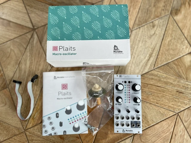 MUTABLE INSTRUMENTS PLAITS Macro Oscillator Eurorack Boxed, Manual ...
