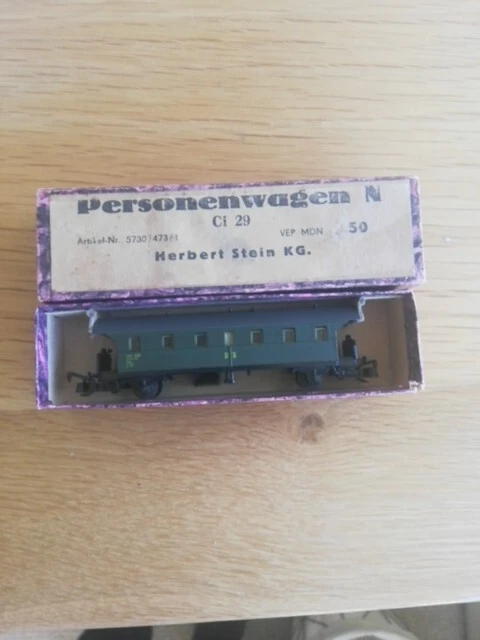 VINTAGE 1960S N Gauge DR Coach Herbert Stein Personenwagen £11.12 - PicClick UK