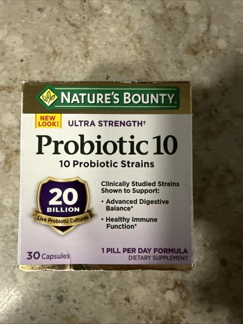 NATURES BOUNTY ULTRA Strength Probiotic 10 - 30 Capsules Exp 05/26 $7. ...