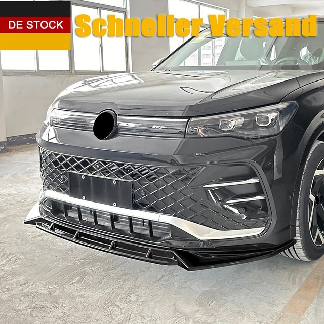 SPOILERLIPPE SCHWARZ FÜR VW Tiguan MK3 R-Line 2024+ Frontspoiler Lippe EUR 79,99 - PicClick DE