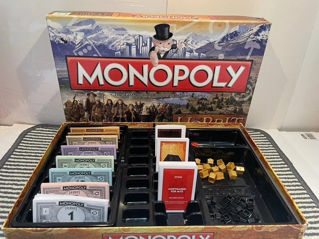 HASBRO MONOPOLY THE Hobbit An Unexpected Journey Family Fun Board Game ...