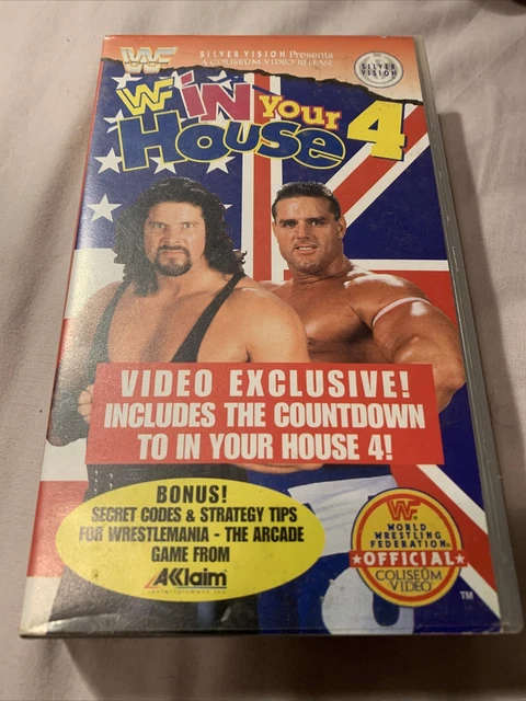 WWF - IN Your House 4 (VHS, 1995) WWE AEW ROH ECW £10.00 - PicClick UK