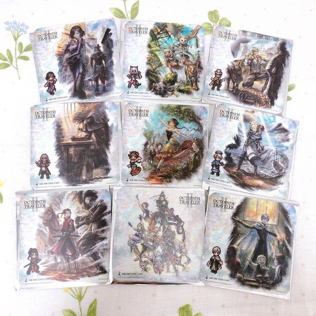 Octopath Traveler Ii 2 Square Enix Cafe 2023 Set Completo Di 9 Montagne