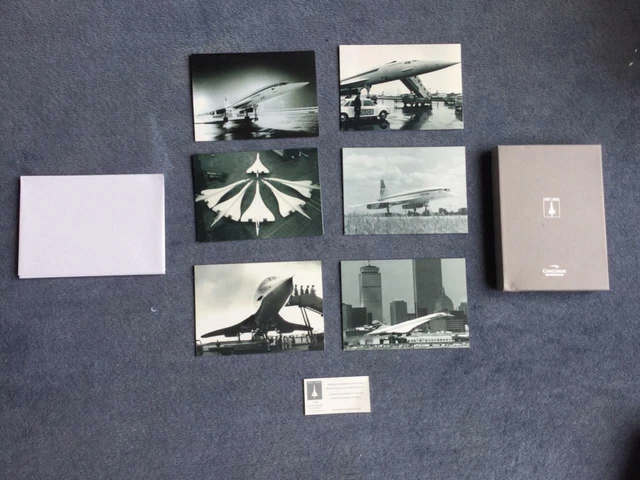 2003 BRITISH AIRWAYS Concorde Collection Limited Edition Set of 6 Cards ...