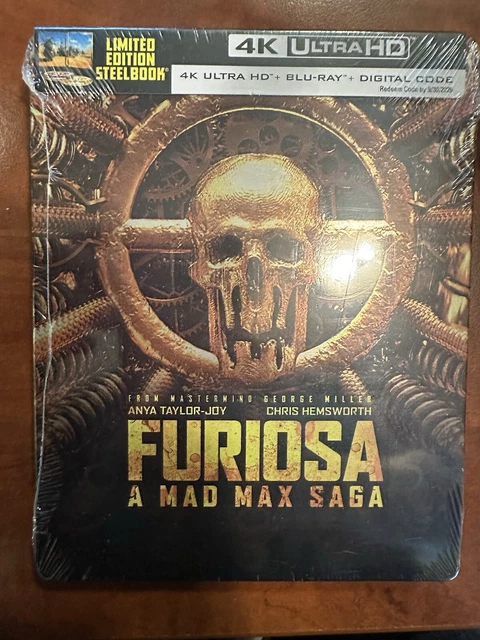 FURIOSA: A MAD Max Saga Steelbook (4K UHD + Blu-Ray + Digital Code ...