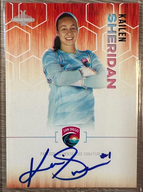 KAILEN SHERIDAN 2023 Parkside Nwsl Vol 1 Sp Sur Carte Rouge Hex Auto # ...