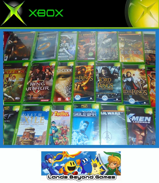 ORIGINAL MICROSOFT XBOX Video Games (RPG Strategy Action Adventure Hack ...