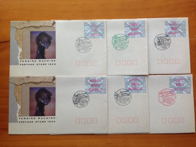 1992 AUSTRALIA NATIONAL Stamp Show Brisbane Set Of 6 Event Cancels ...