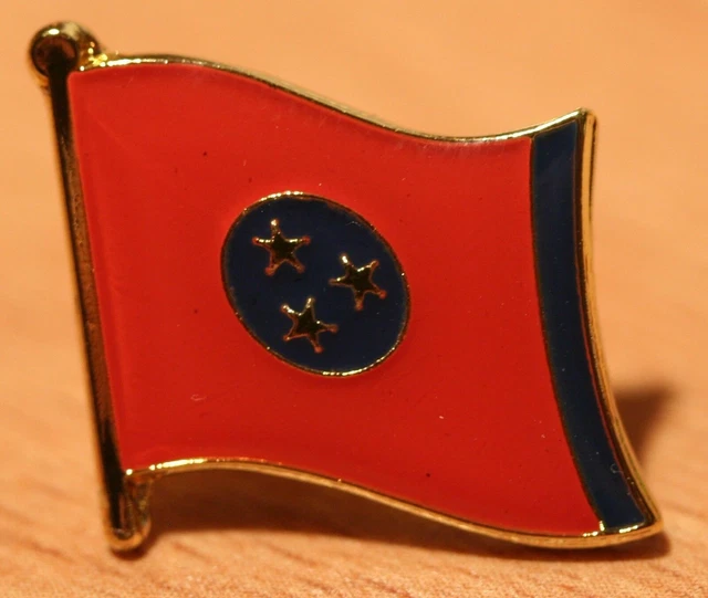 TENNESSEE STATE USA United States America US Metal Flag Lapel Pin Badge ...