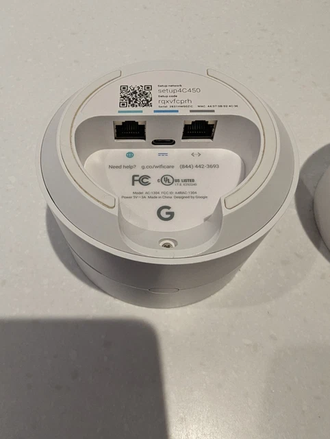 OEM WHITE GOOGLE Wi-Fi Whole Home Wireless Router AC-1304 Tested (3 ...