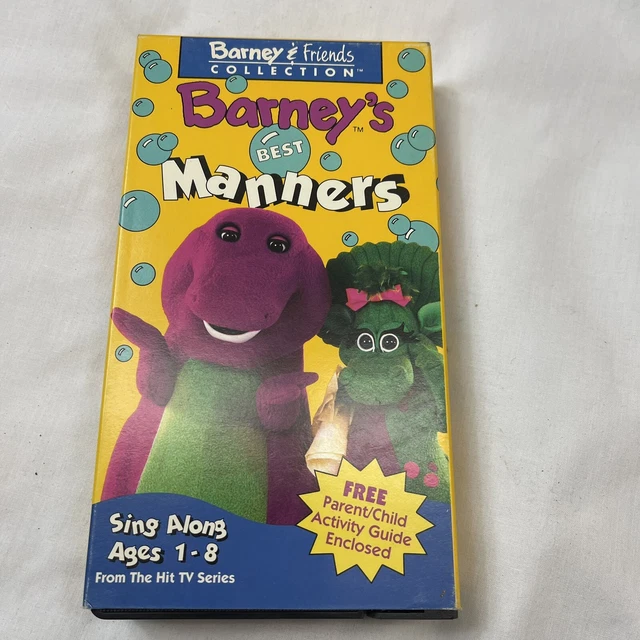 BARNEY & FRIENDS Barneys Best Manners VHS Tape 1993 Baby Bop EUR 7,70 ...