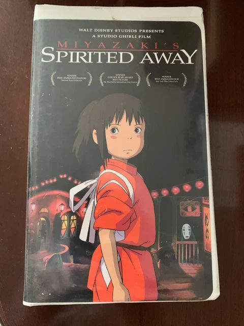 SPIRITED AWAY , Walt Disney vhs tape,125 Minutes, Color,2001, PG ...