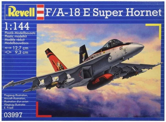 REVELL 03997 FA-18 E Super Hornet AIRCRAFT SCALE 1/144 NEW EUR 10,01 - PicClick FR