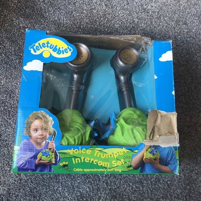 TELETUBBIES ORIGINAL 1996 Telescopic Trumpet Telephone Wire Toy Working ...