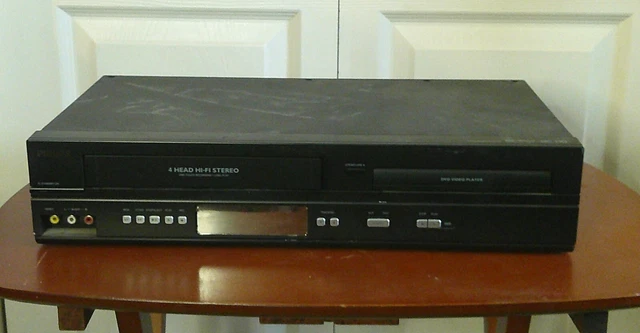 PHILLIPS 4 HEAD Hi-fi Stero VHS DVD Player - Tested Works/No Remote £46 ...