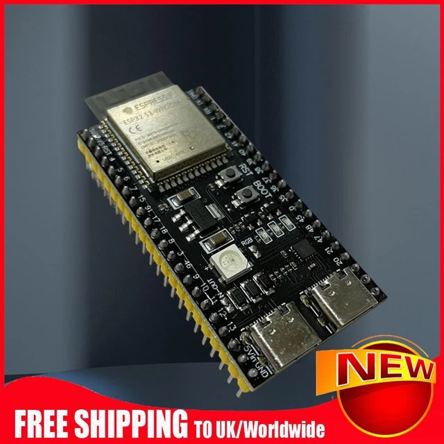 ESP32/ ESP32-S3/ESP32-C3 DEVELOPMENT Board Dual Type-C (N16R8 Welded) £9.13 - PicClick UK