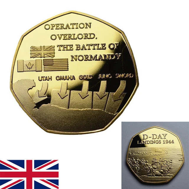 D-DAY LANDINGS 1944 24ct Gold Commemorative. Operation Overlord ...