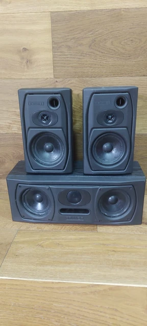 MISSION 73 2-WAY Reflex Bookshelf Speakers Pair and Mission 73c Centre ...