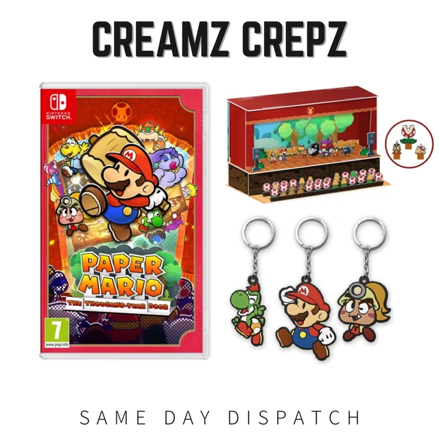 PAPER MARIO: THE Thousand-Year Door + Buildable Battle Stage + KEYRINGS ...