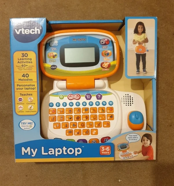 VTECH KIDS PRESCHOOL My Laptop white/orange 3-6 Years Learn & grow on ...