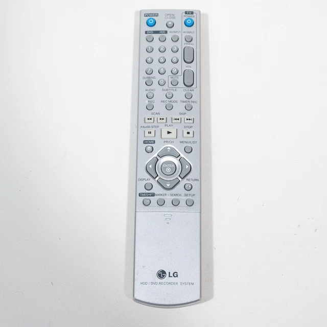 LG 6711R1P108K HDD/DVD Recorder PVR TV Remote Control - Genuine OEM ...