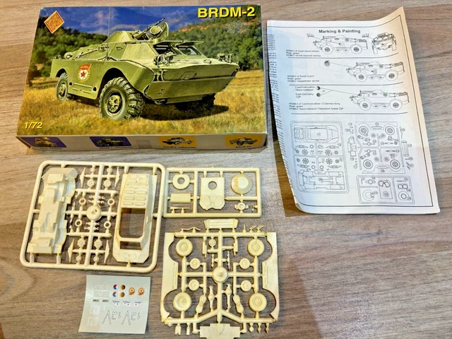 ACE MODELS 72102 Scale 1/72 Soviet BRDM-2 Armoured Truck, Open Box Sold ...