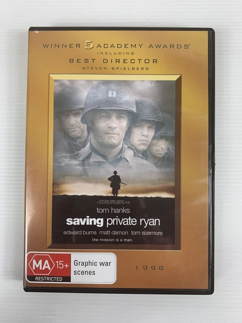 SAVING PRIVATE RYAN Tom Hanks Steven Spielberg DVD R4 CULT War $8.97 ...