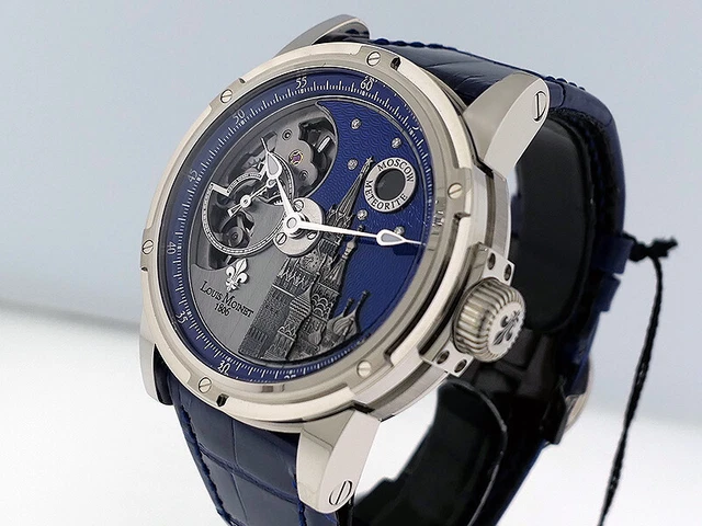 MECANOGRAFO LOUIS MOINET Mosca LM-31,70,6M oro bianco 18k 44,5 mm $66. ...