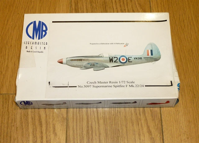 CMR 1/72 SCALE Supermarine Spitfire F.Mk.22/24 - resin plane kit £24.99 ...