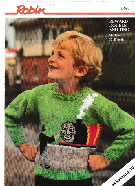 THOMAS TANK ENGINE James & Fat Controller Knitting Pattern Double Knit ...