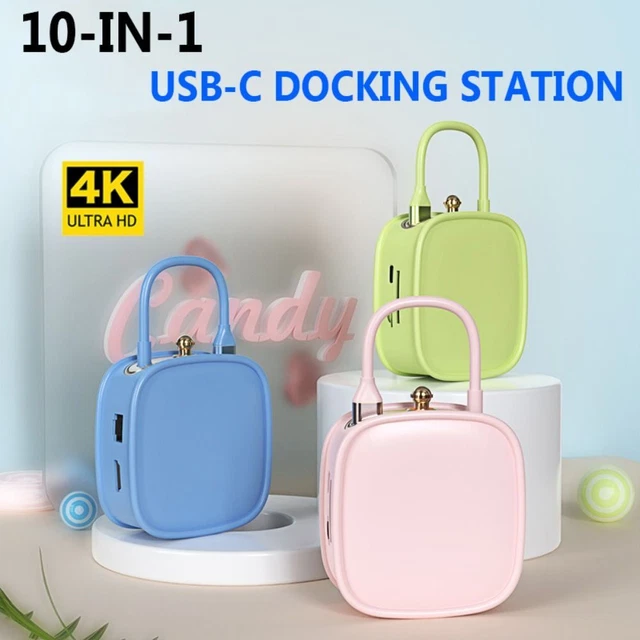 PD CHARGING CARD Reader Type-C Docking Station 4K HDMI USB HUB Ethernet ...
