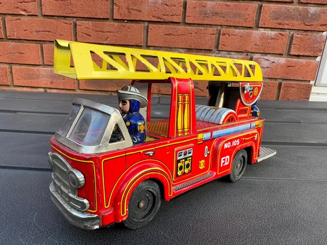 TINPLATE JAPAN FIRE Engine - Good Vintage Original Model 1960s £59.95 ...