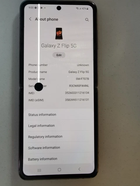 SAMSUNG GALAXY Z flip 5G (256gb) - SM-F707B EUR 161,26 - PicClick FR