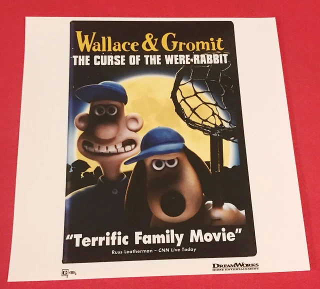 WALLACE & GROMIT The Curse of the Were-Rabbit 13 X 13 Duratran Poster ...
