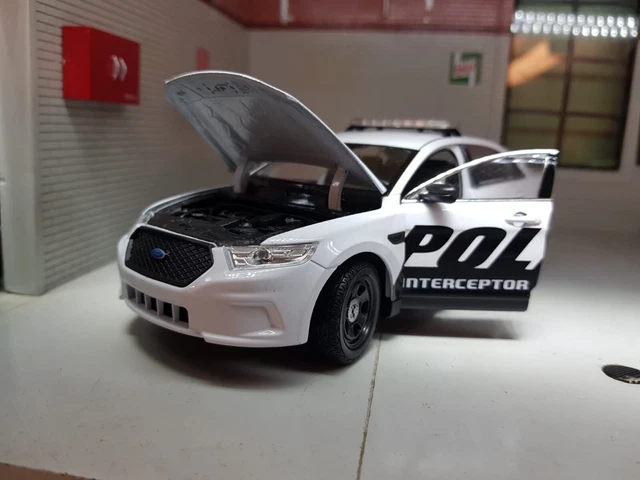 FORD TAURUS POLICE White Interceptor Welly Diecast G LGB 1:24 Scale ...